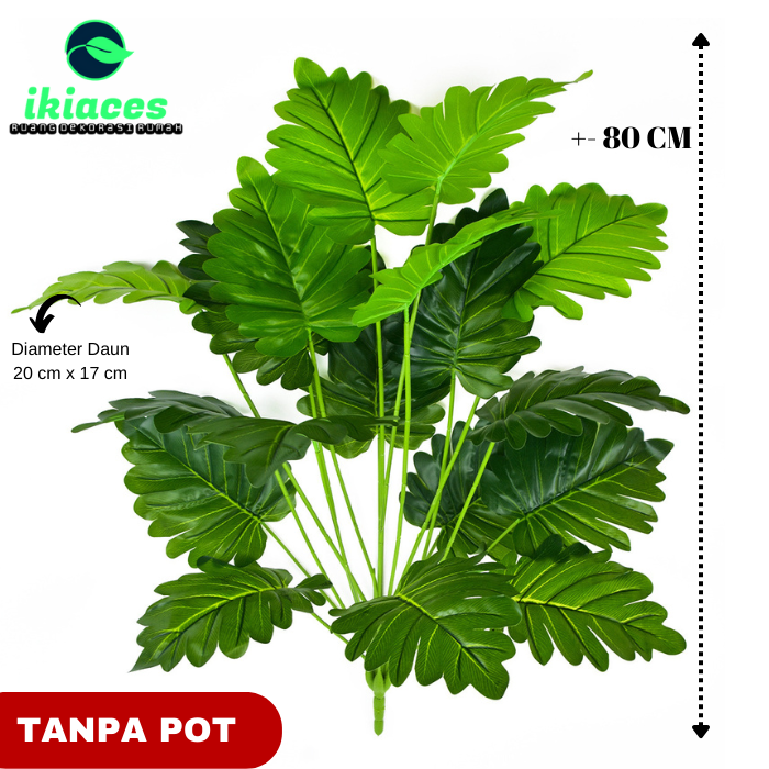 DAUN KELADI PLASTIK DAUN AGLONEMA DAUN ARTIFICIAL TANAMAN HIAS POJOKAN ...