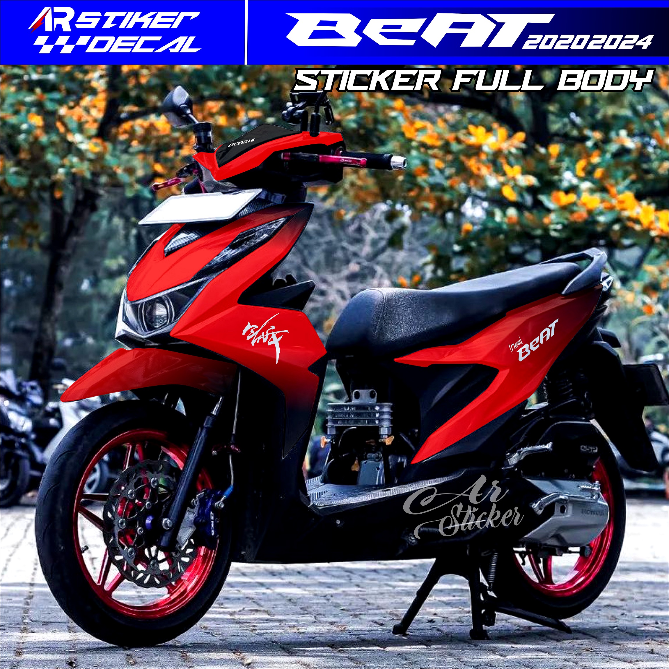Stiker Decal Beat Deluxe Fullbody - Decal Beat New Warna Gradasi ...