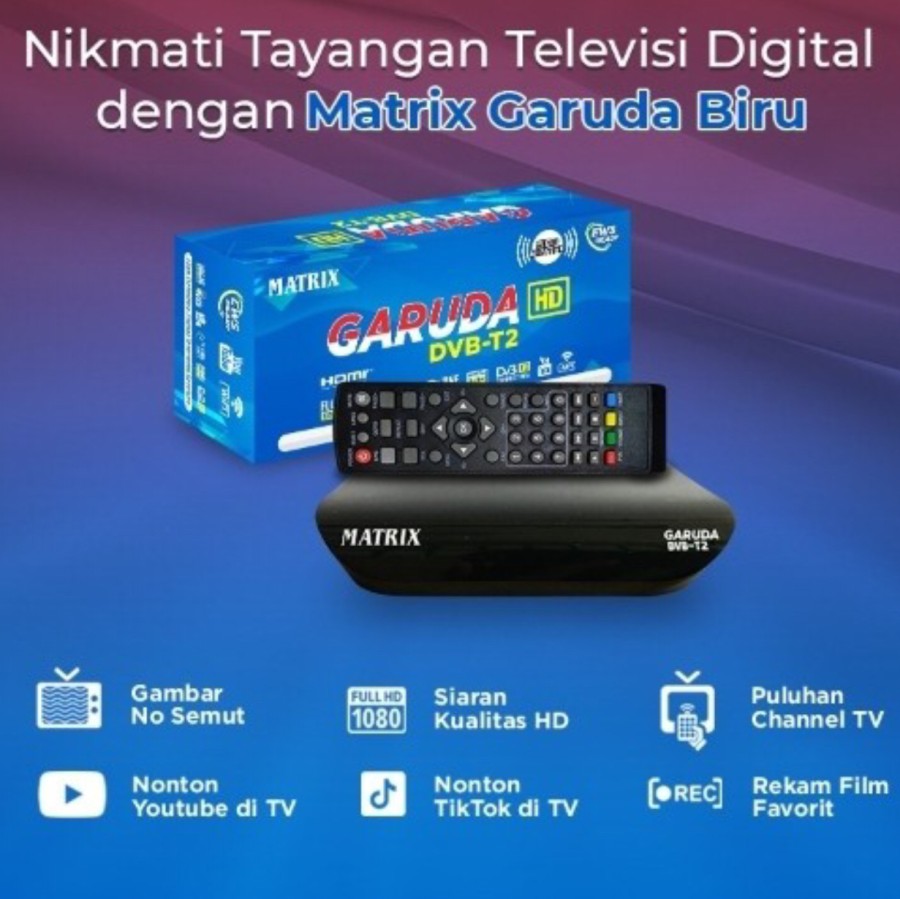 SET TOP BOX MATRIX GARUDA (BIRU) | Lazada Indonesia