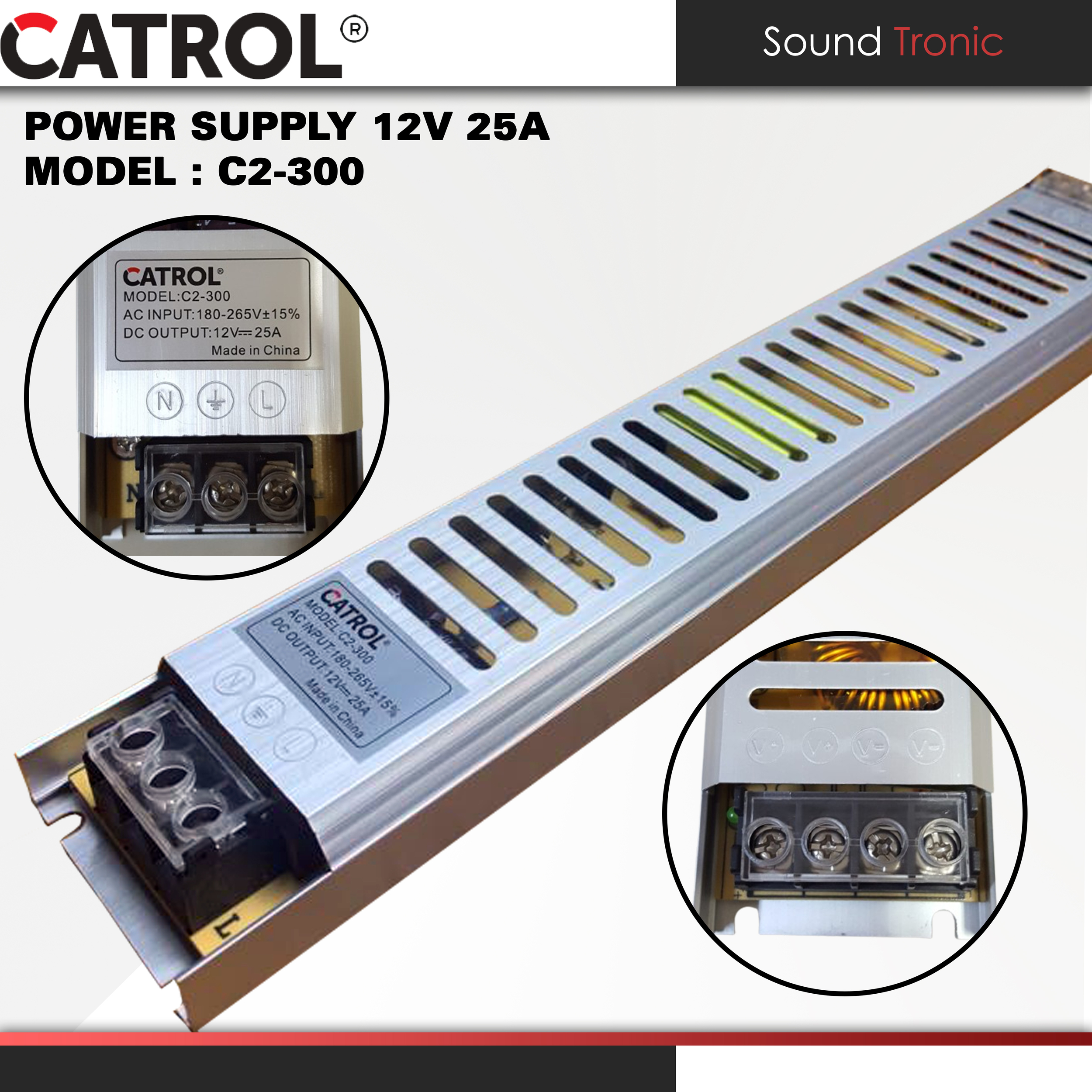 Trafo SLIM LED Strip Adaptor CATROL 12v Body Travo Power Supply Murah ...