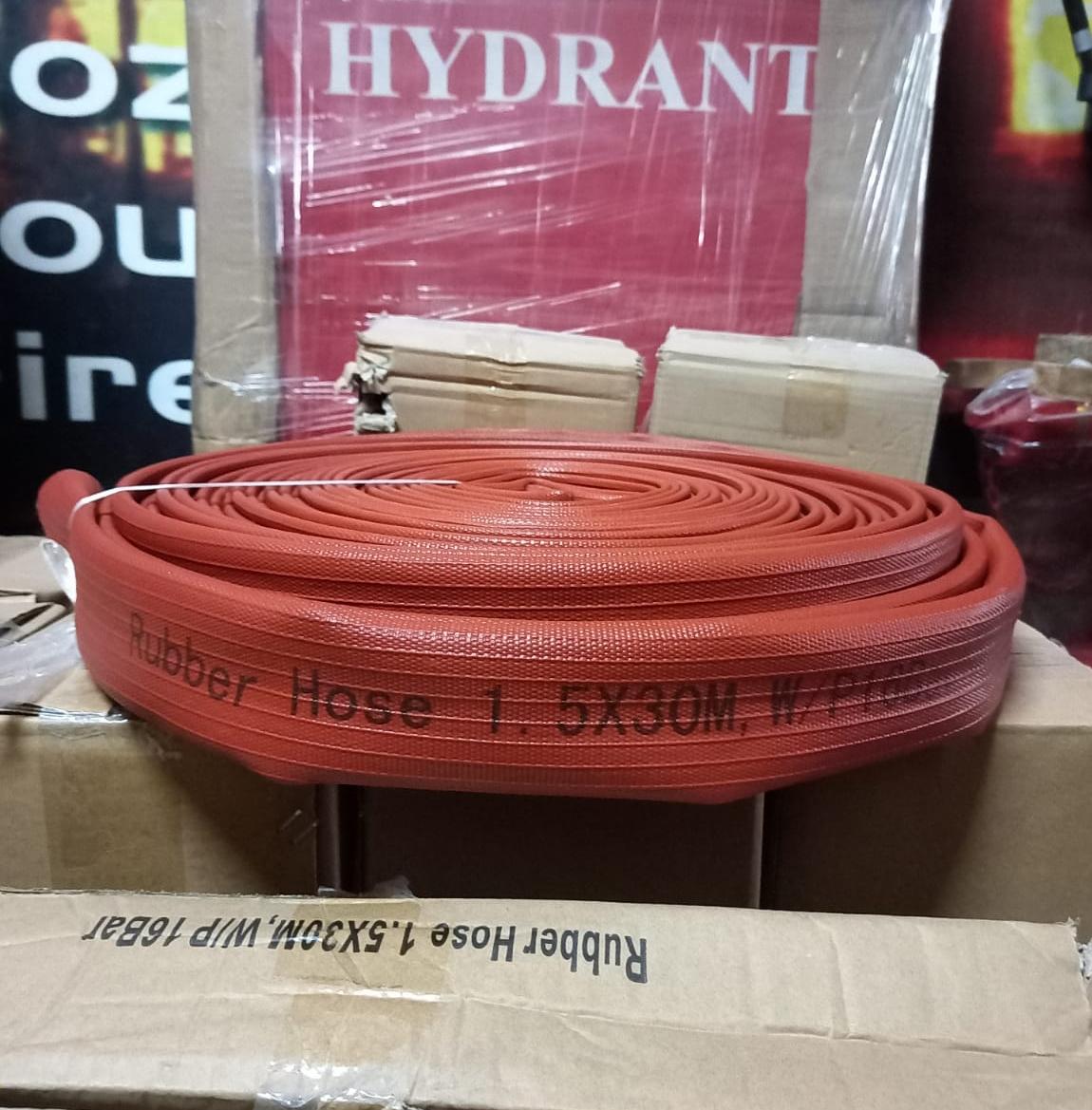 Fire Hose Rubber 1,5 inch / Selang Hydrant Pemadam Tanpa Kopling ...