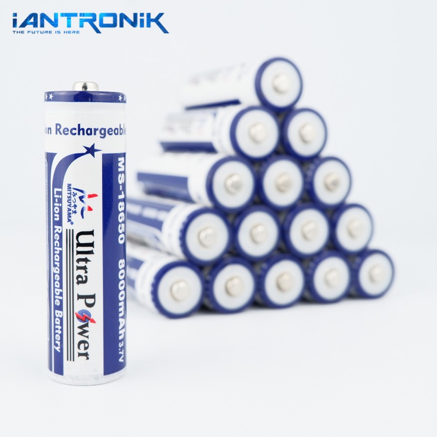 Baterai Cas Li-ion Button Type 18650 Kapasitas 8000mAh Per Pcs ...