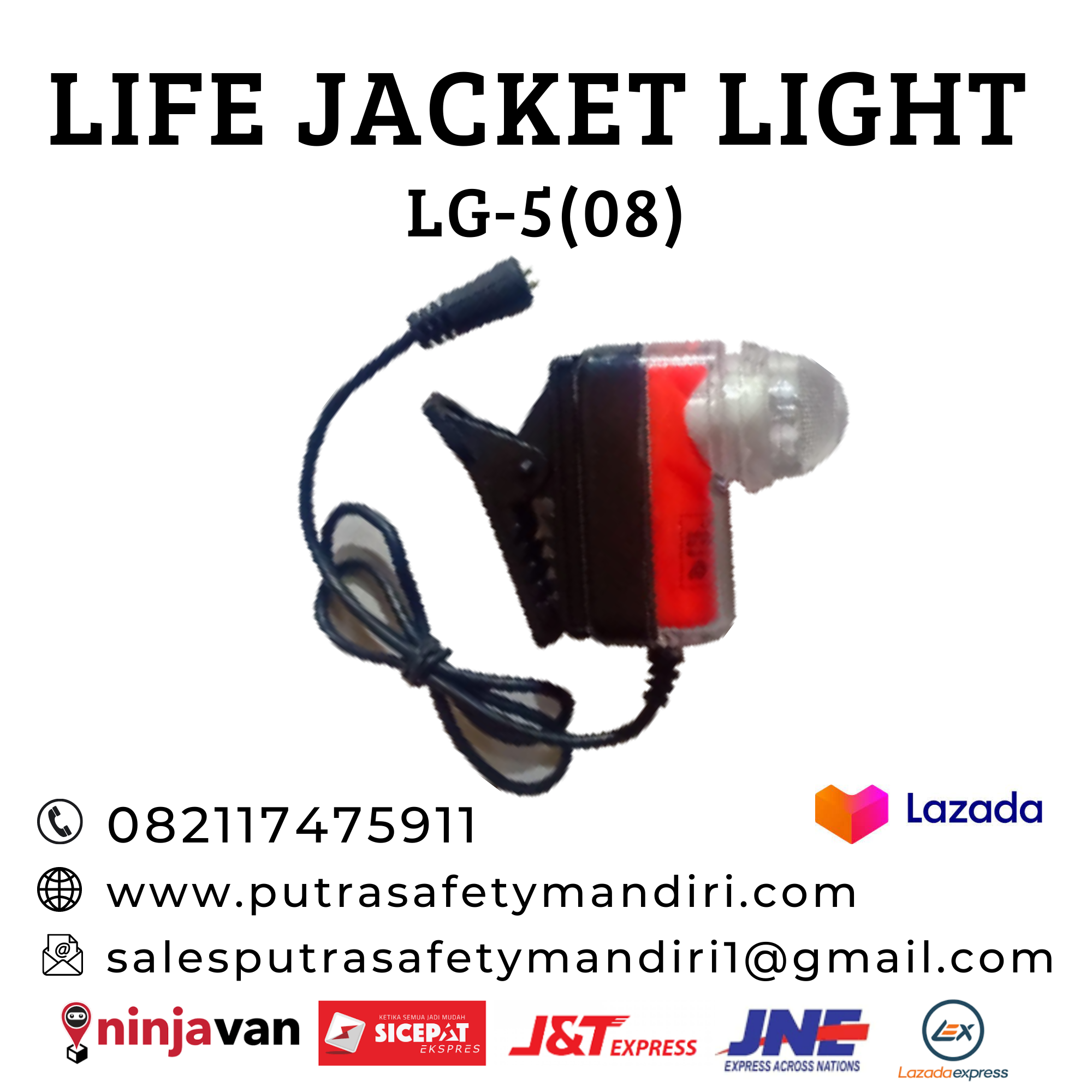 LIFE JACKET LIGHT LG-5/08 SAFETY LAMPU KESELAMATAN PELAMPUNG OTOMATIS ...