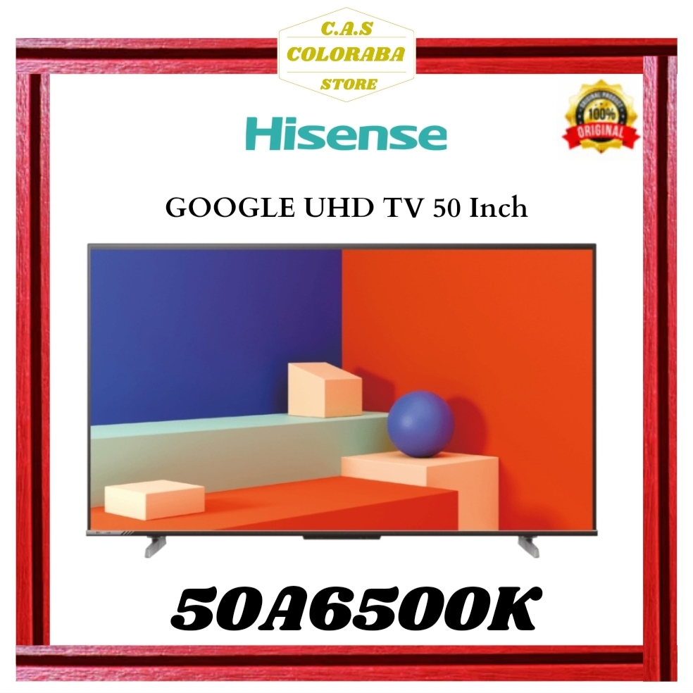 TV HISENSE 50A6500K GOOGLE TV 50 INCH 4K UHD VOICE CONTROL 50A6500 ...