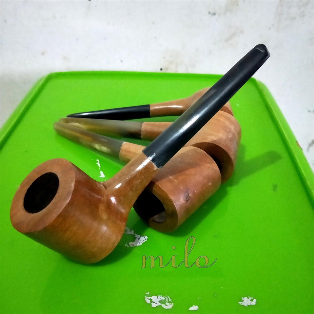 Pipa cangklong tembakau bukan once rokok / cangklong bahan tanduk asli ...