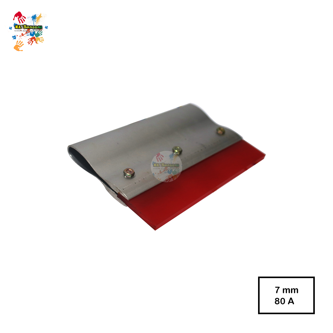Rakel sablon alumunium karet PLASTISOL MERAH 80A harga per cm | Lazada ...