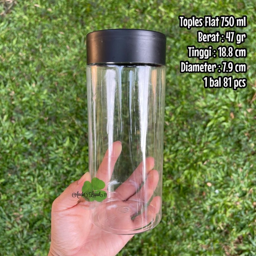 Toples Jar Flat 750 ml | Lazada Indonesia Toples Jar Flat 750 ml | Lazada Indonesia