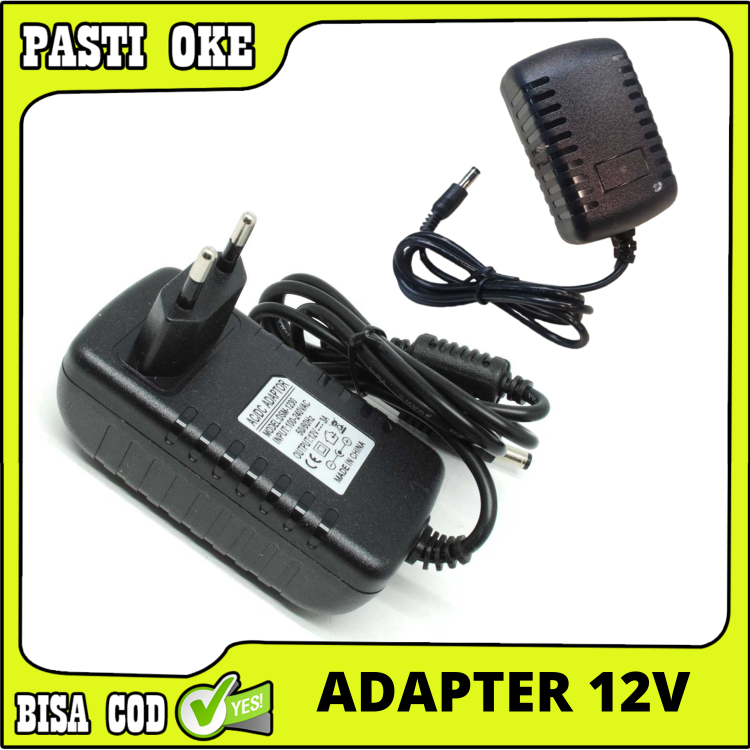 [ADAPTOR 12V] Adaptor 12 Volt 3 Ampere Power Adapter Lampu LED Strip ...