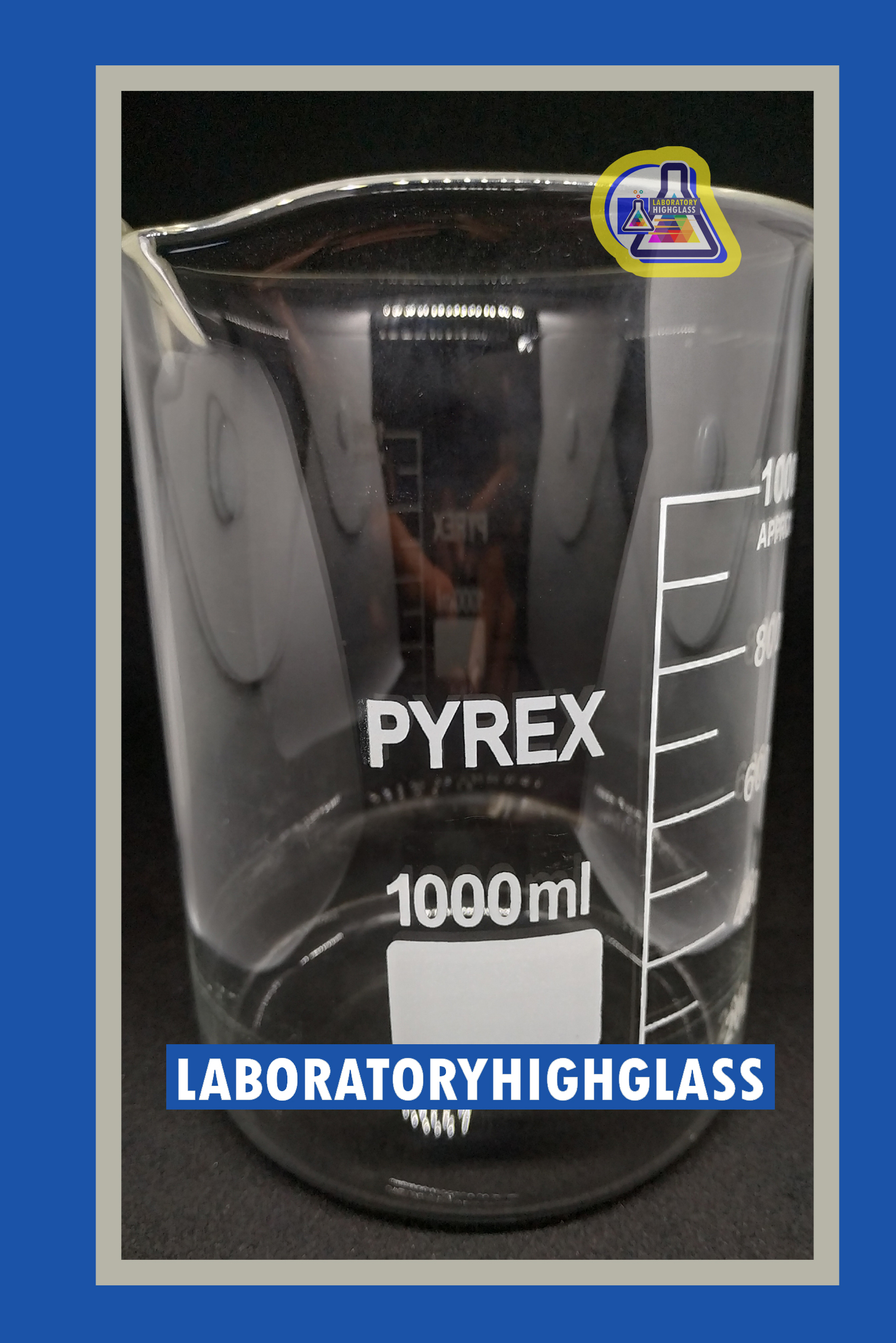 Beaker glass 1000ml Pyrex - Gelas kimia tahan panas | Lazada Indonesia