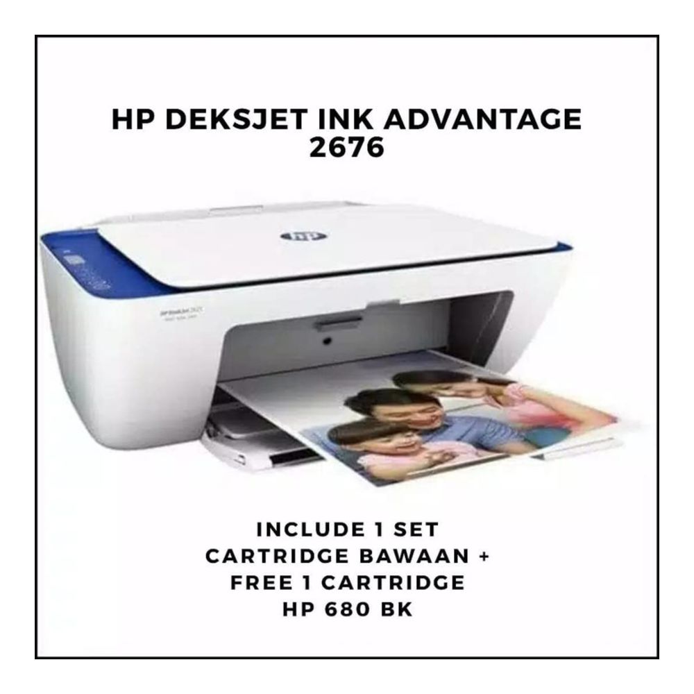 HP DeskJet Ink Advantage 2676 All-in-One Wireless Printer ORIGINAL ...