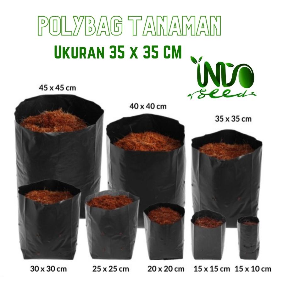 Polybag Tanaman Ukuran 35x35 cm ( Isi 20 Pcs) Tebal dan Awet | Lazada ...