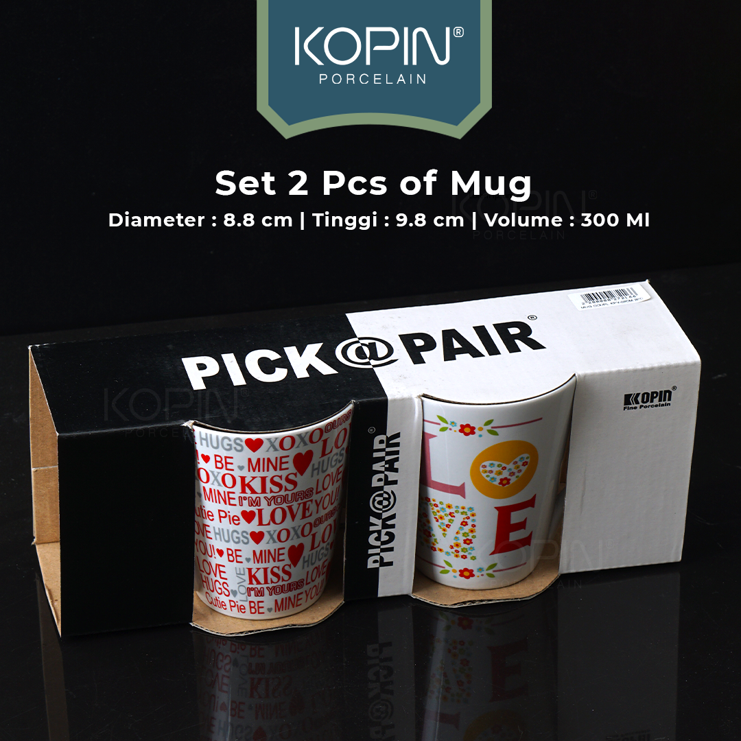 CANGKIR Love Couple Porcelain I KOPIN | Lazada Indonesia