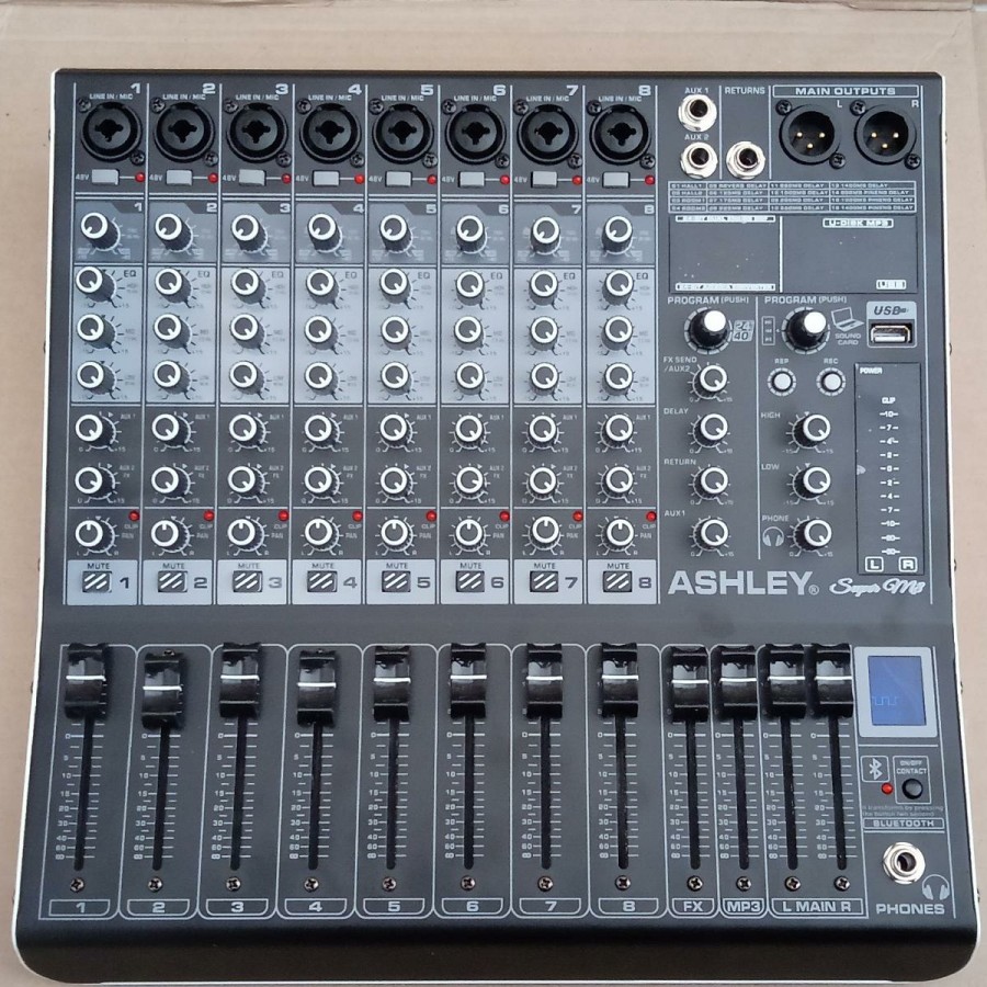 Mixer Ashley Super M8 Original 8 Channel Bluetooth | Lazada Indonesia