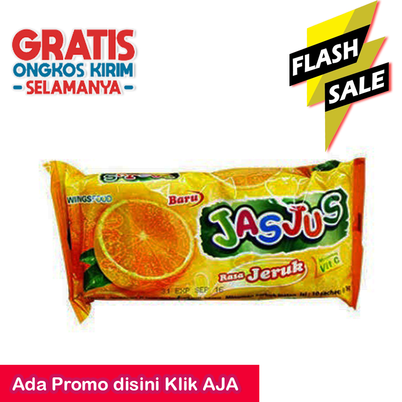 Jasjus Rasa Jeruk pack isi 10 jas jus orange rasa jeruk | Lazada Indonesia