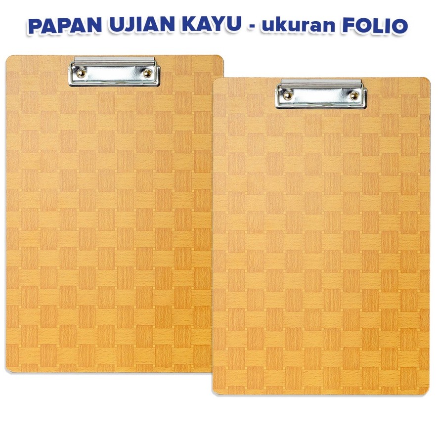 Clipboard / Papan Dada / Papan Jalan Folio F4 Kayu Kualitas Bagus ...