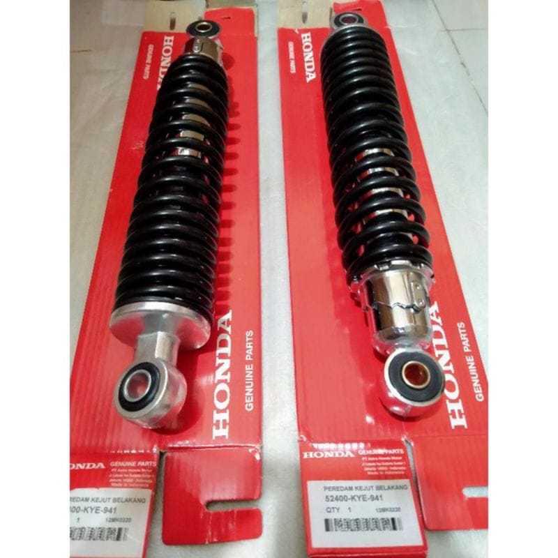 SHOCKBREKER STANDAR BAWAAN MOTOR GL-PRO WARNA BLACK MEREK HONDA ...