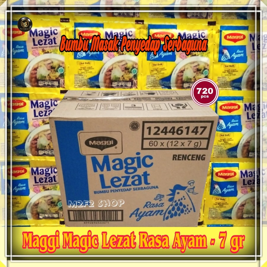 Maggi Magic Lezat Bumbu Penyedap Rasa Ayam Sachet - 7 gr (Kemasan ...