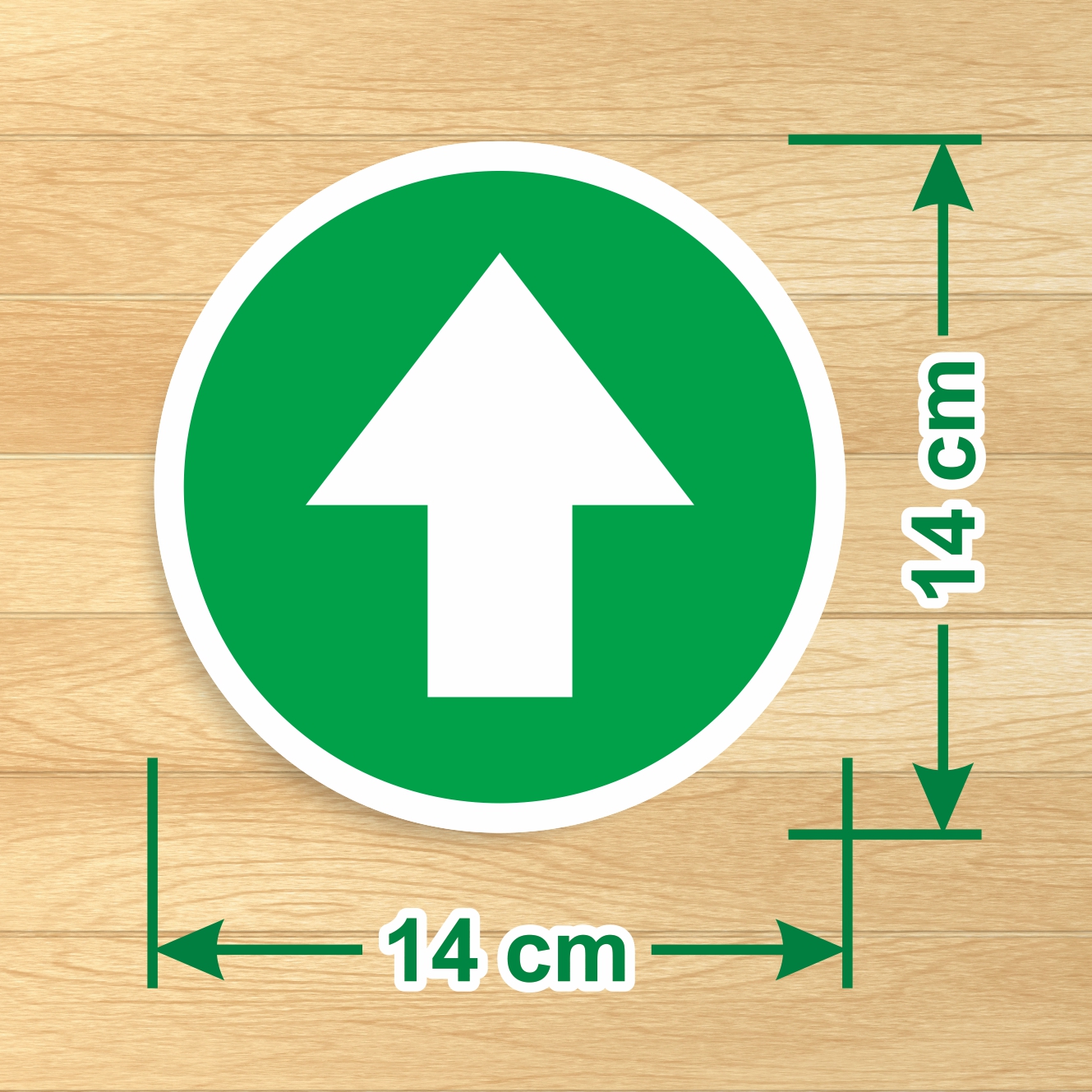 Sticker Vinyl Rambu Penunjuk Arah Sign Panah Stiker Marka Arrow 14 cm ...