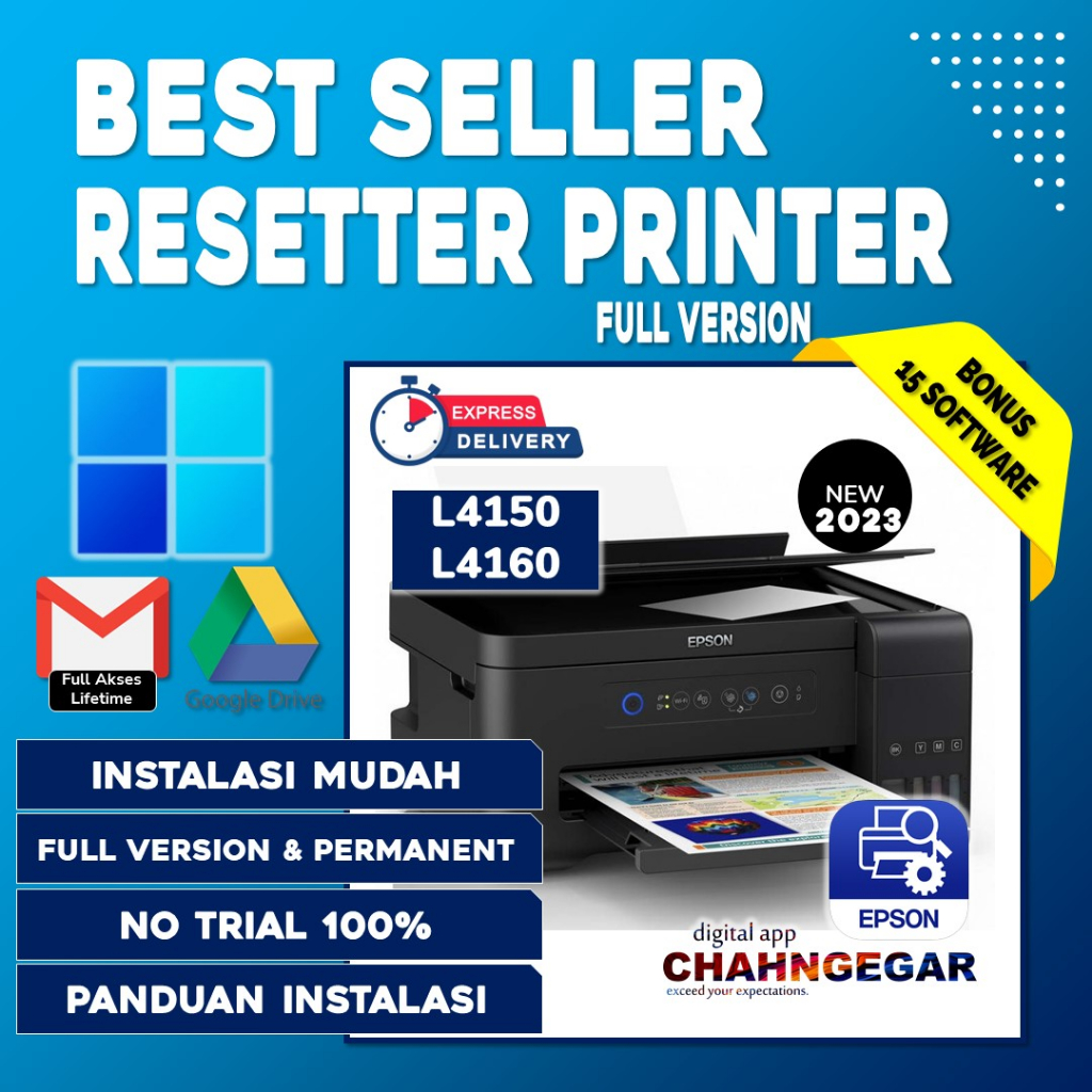 Resetter Printer Epson L4150 L4160 Software Adjustment Reset Printer ...