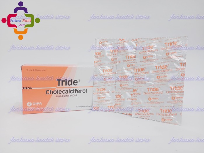 Tride 5000 IU Kapsul / Untuk Meningkatkan Kadar Vitamin D / Dewasa ...