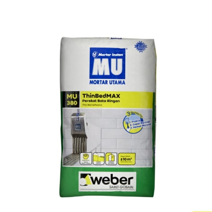 Mortar Kiloan, MU 380, Mortar Perekat Hebel, Mortar Perekat Bata Ringan ...