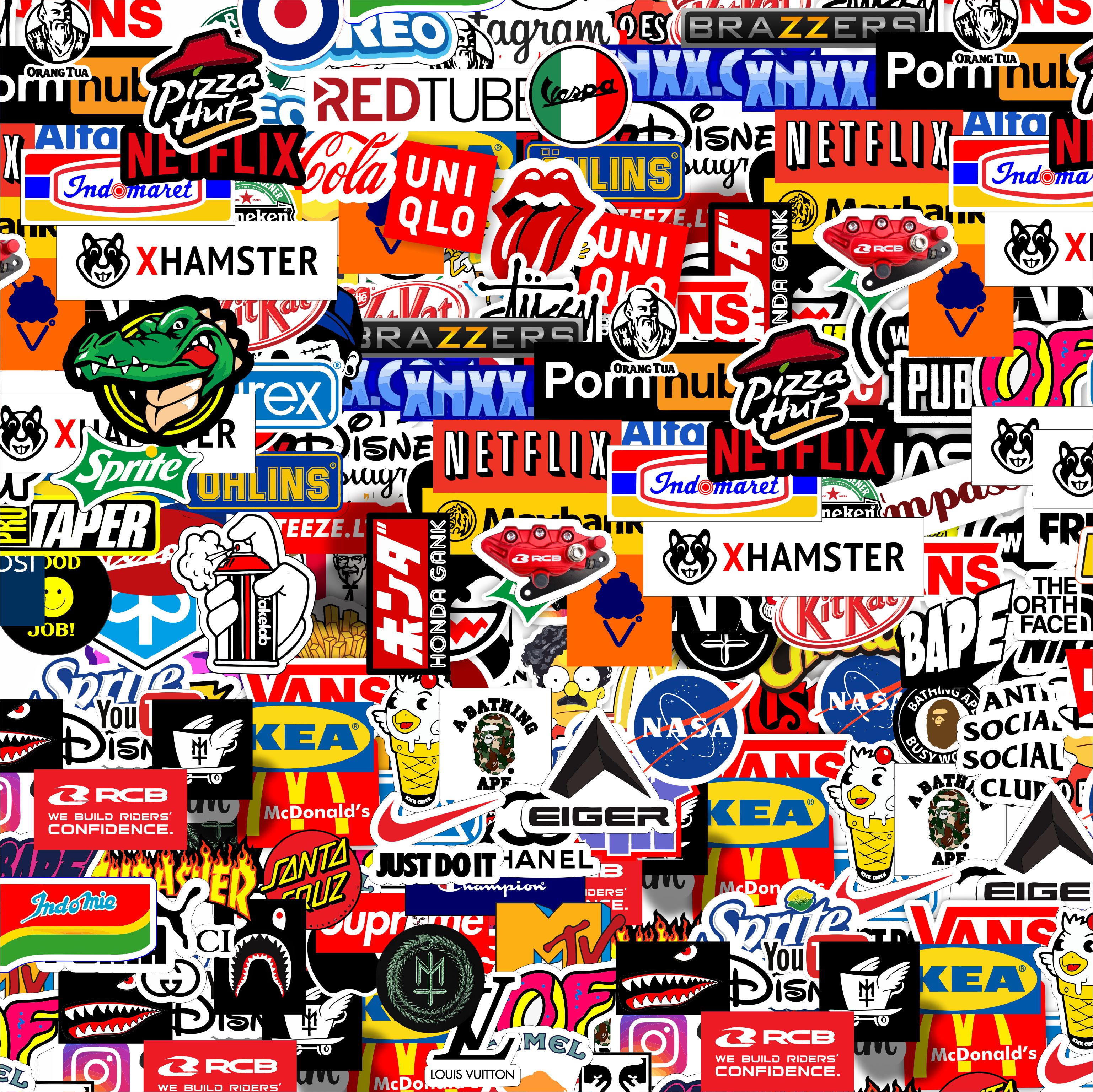 Stiker brand distro isi 25 picis mantab | Lazada Indonesia