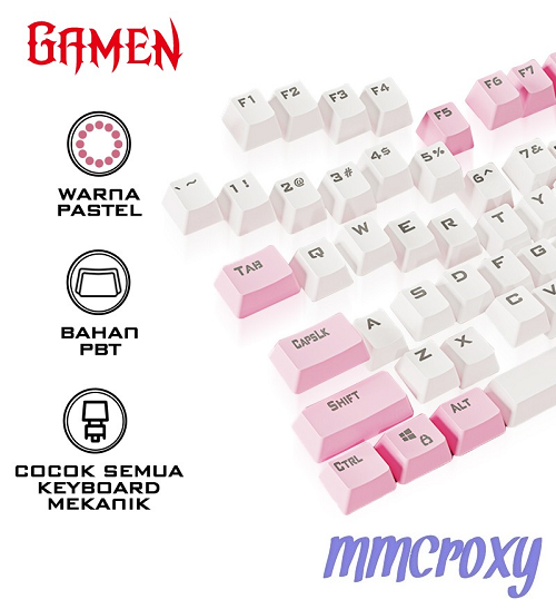 Gamen GMK01 Keycaps Keyboard Mekanik MX Double Shot PBT Mechanical ...