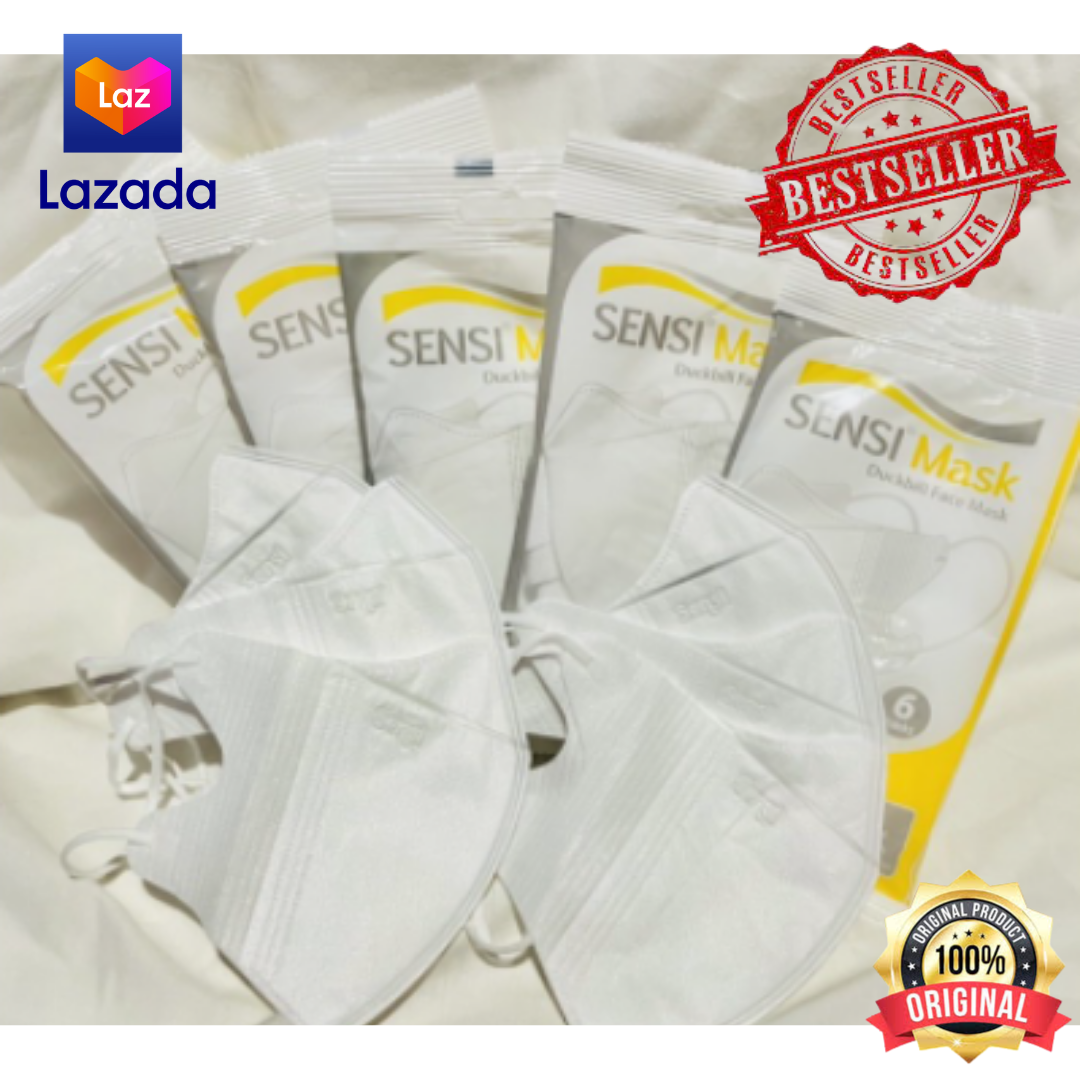ORIGINAL Masker Sensi duckbill sachet isi 6/pack |ada emboss logo SENSI ... ORIGINAL Masker Sensi duckbill sachet isi 6/pack |ada emboss logo SENSI ...
