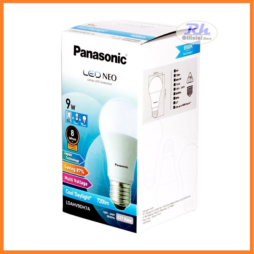 Lampu LED panasonic Neo Cooldaylight 9 Watt | Lazada Indonesia