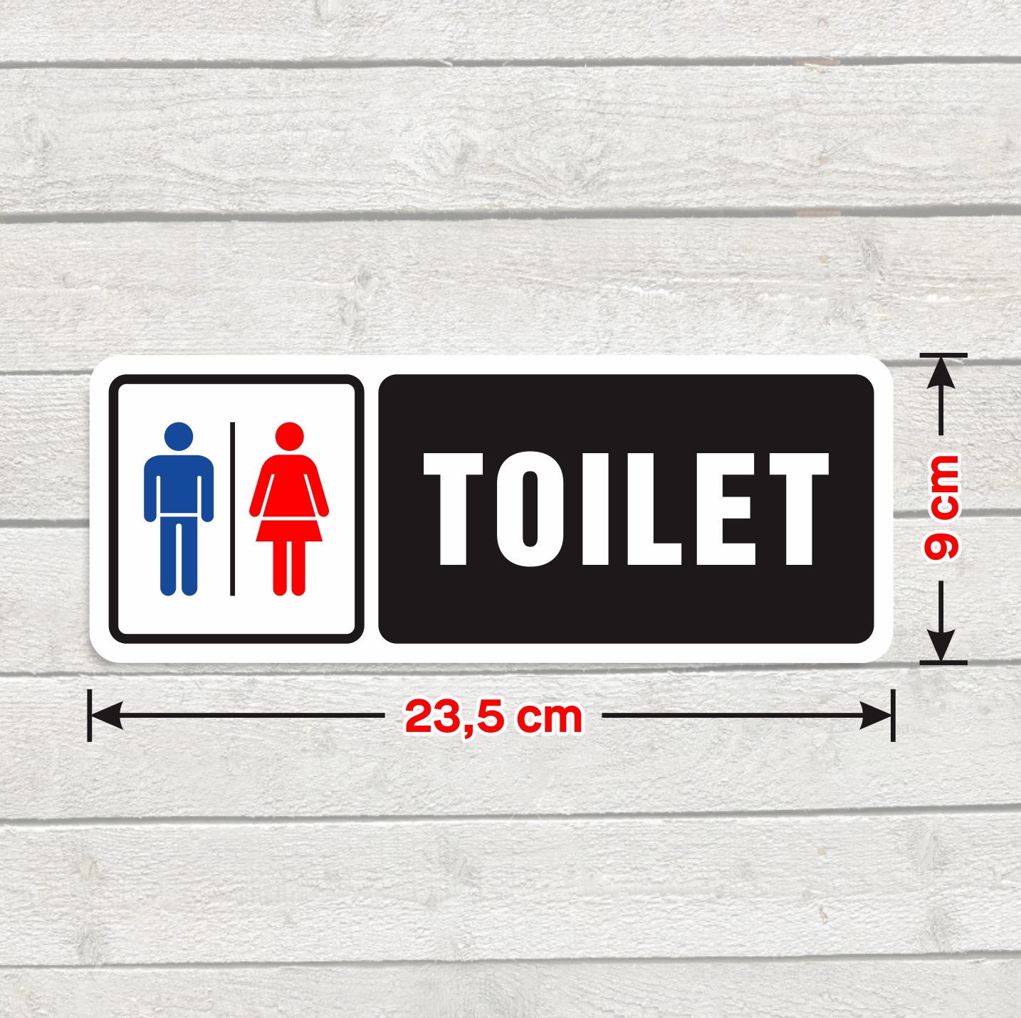 Stiker Label Sign Vinyl Sticker Pintu Toilet Kamar Mandi | Lazada Indonesia