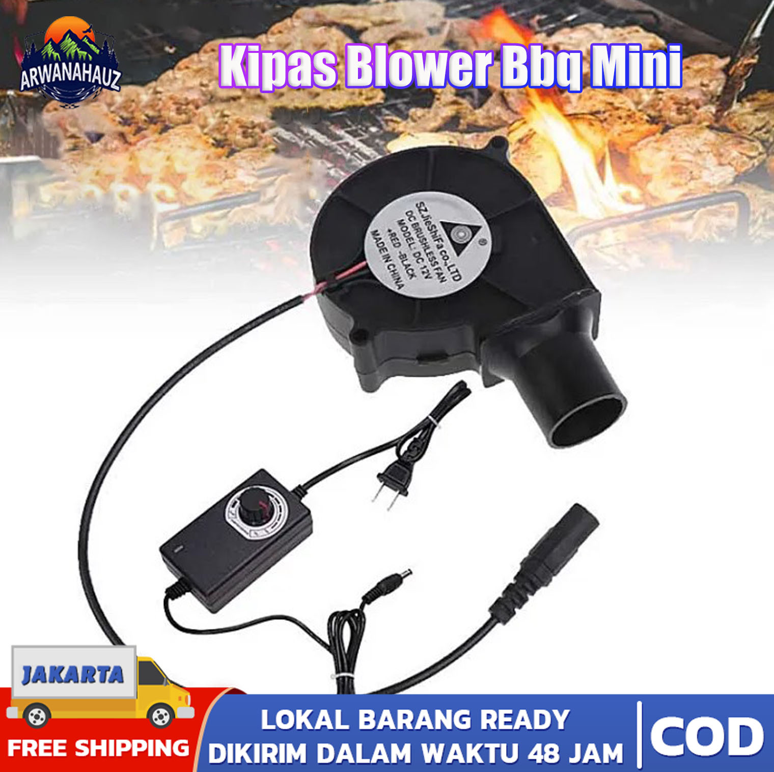Turbo Fan Mini Blower Model Keong 12V / Turbo Fan Air Flow Blower ...