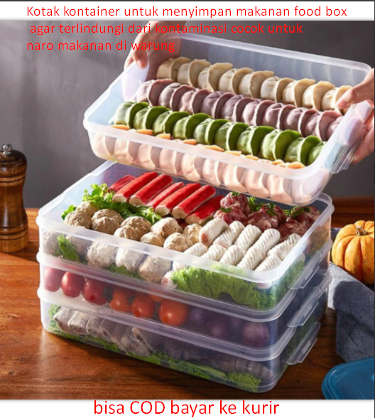 Kotak kontainer untuk menyimpan makanan food box agar terlindungi dari ...