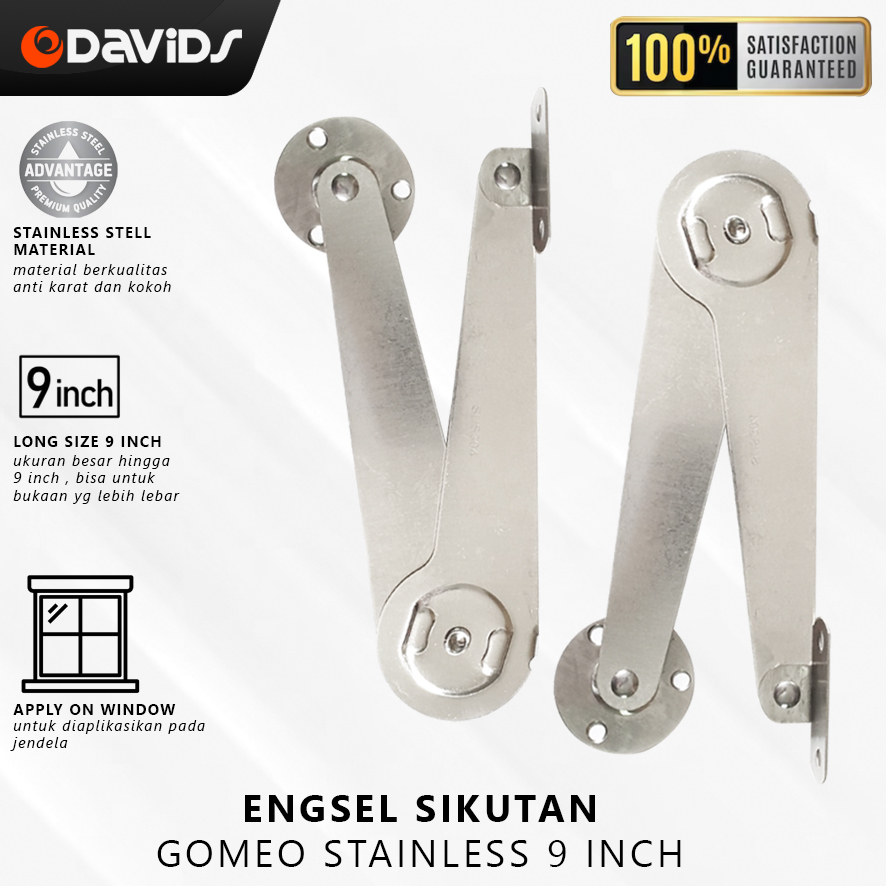 Engsel Salon Penahan Jendela Ensel Cendela Wayang Stainless Gmeo 9inch ...
