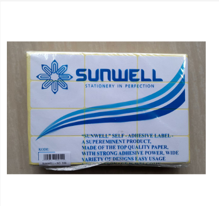 Stiker LabeL / SUNWELL / Self Adhesive Labels | Lazada Indonesia