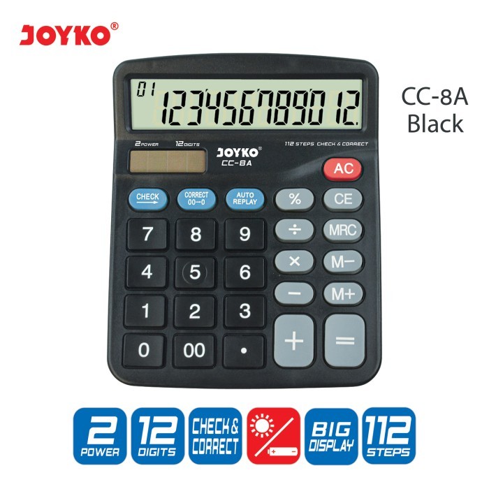 Calculator / Kalkulator Joyko CC-8CO / 12 Digits / Check Correct ...