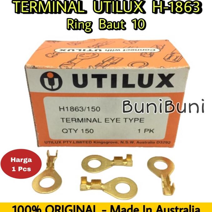 Terminal Skun Utilux Ring Baut 10 Ukuran M6 Diameter 6 mm H-1863 Asli ...