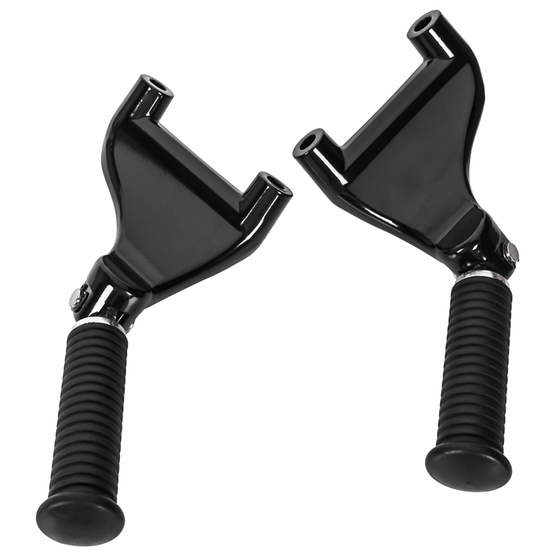 Motorcycle Black Passenger Rear Foot Pegs Footpegs Mount For Harley ...