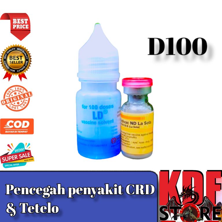 Vaksin Medivac ND Lasota Dosis 100 Ekor Vaksin Ayam Mencegah Tetelo Kepala Memutar Virus Aratan ...