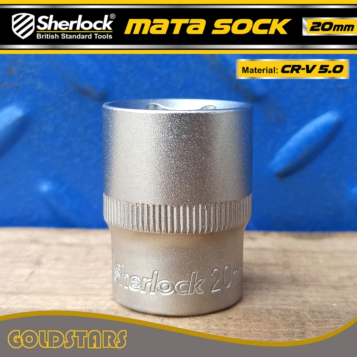 Kunci Shock 20 mm 6 PT Original Sherlock Mata Sok/Sock 1/2 inch ...