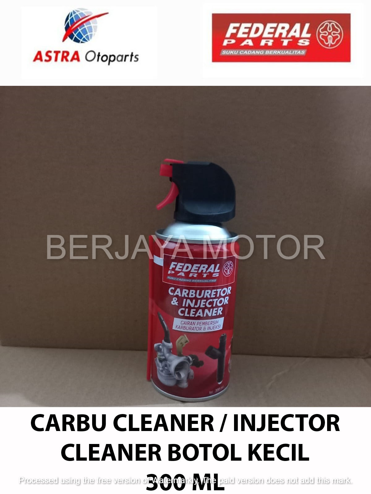 CARBU CLEANER 300 ML FEDERAL INJEKTOR CLEANER BOTOL KECIL | Lazada ...