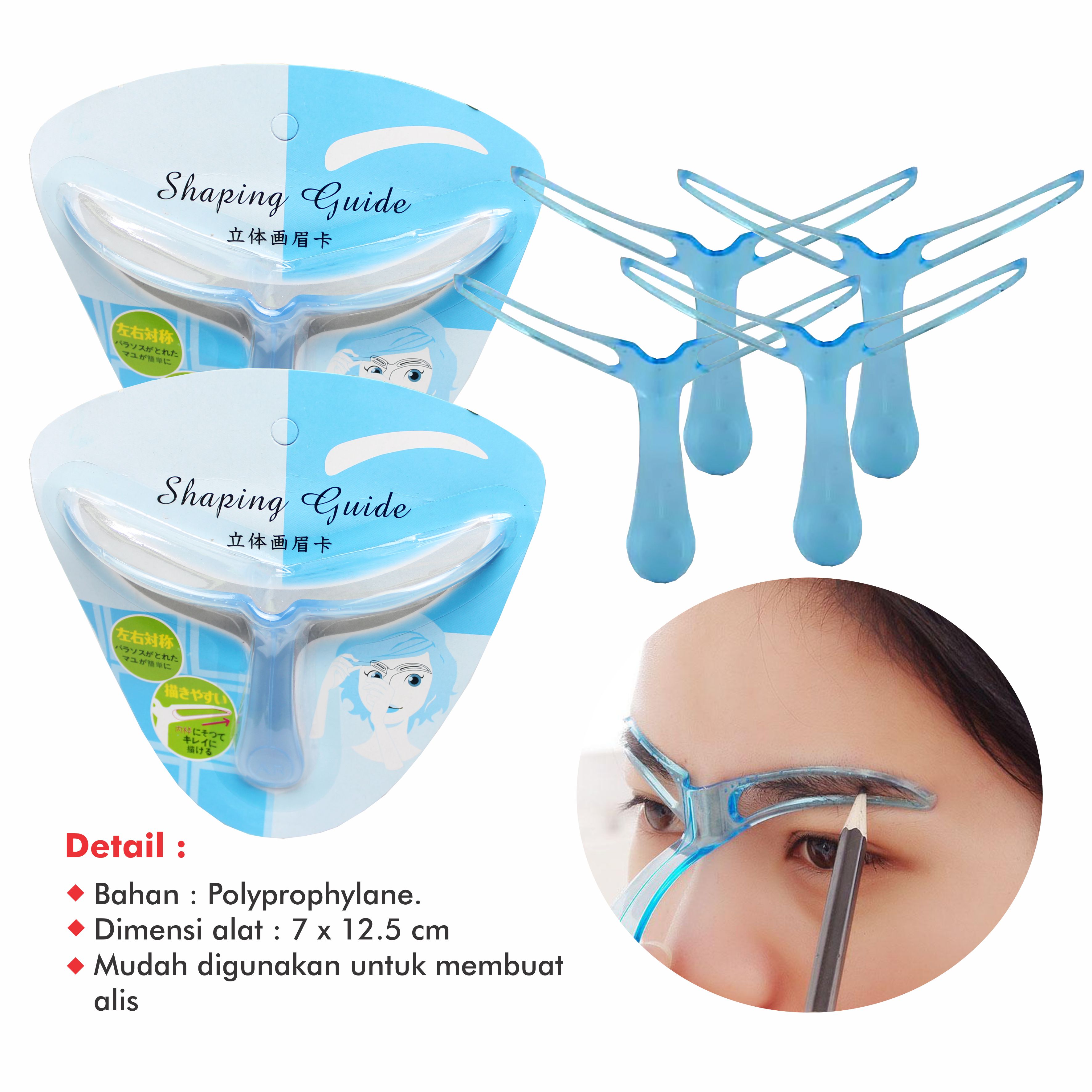Cetakan Alis Dengan Gagang Template Pembuat Alis Instan dan Mudah ...