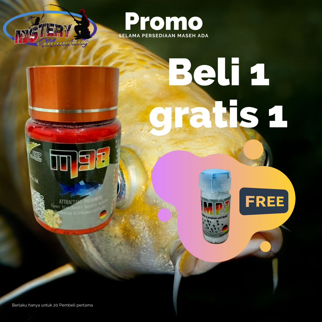 M98 - DMPT + Pheromone Khusus Ikan Mas Generasi ke 2 Vanili Jerman isi ...