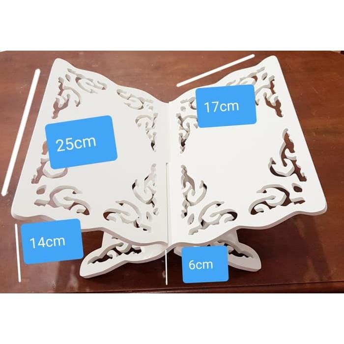 Rekal Rak Alquran Tempat Baca Al quran Motif Batik Vintage Dekorasi ...