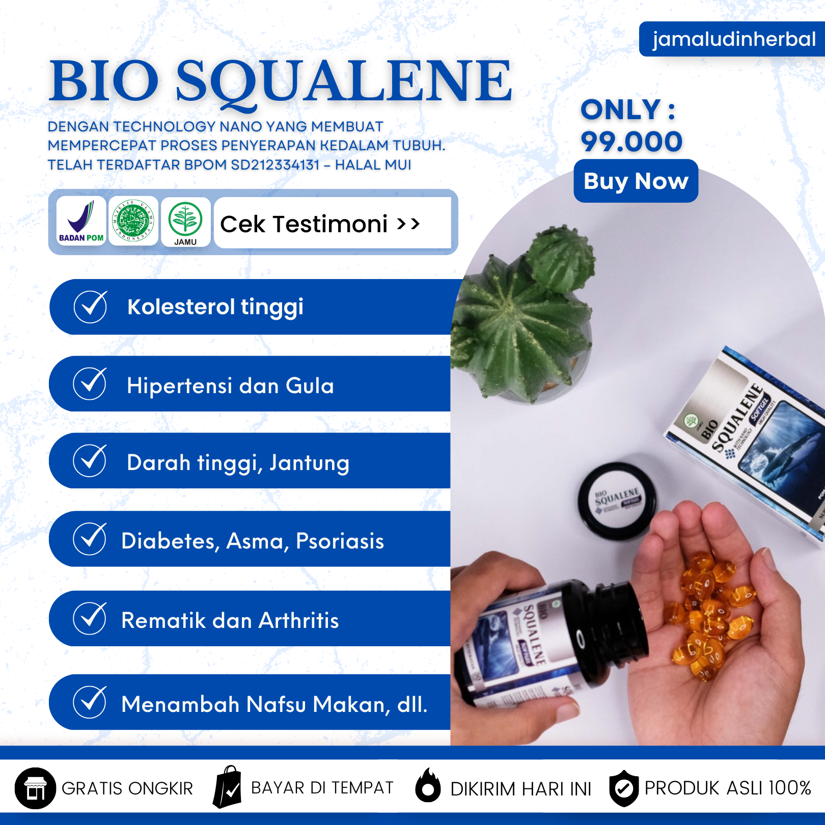Bio Squalene - Minyak Ikan Vitamin Untuk Kesehatan Tulang Dan Daya ...