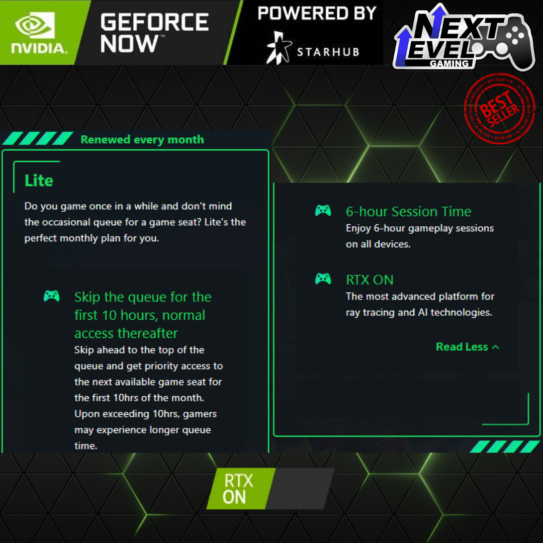 GeForce NOW StarHub Cloud Gaming Singapore Bulanan GFN | Lazada Indonesia