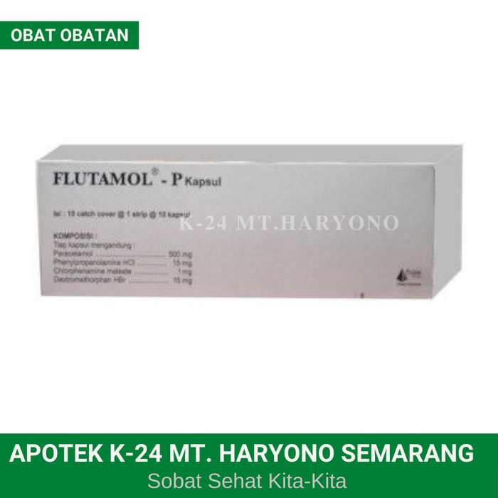 Flutamol P Tablet Strip Isi 10 Tablet / Obat Demam Batuk Pilek | Lazada ...