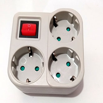 Steker StopKontak Stop Kontak Uticon Dan Saklar Cabang 3 Lubang S 348 ...