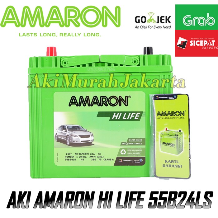 Aki Mobil Honda HRV NS60LS / 55B24LS Amaron Hi-Life 12V / 45Ah | Lazada ...