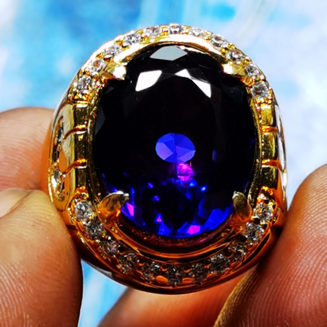 Batu permata asli ametyst beserta memo | Lazada Indonesia