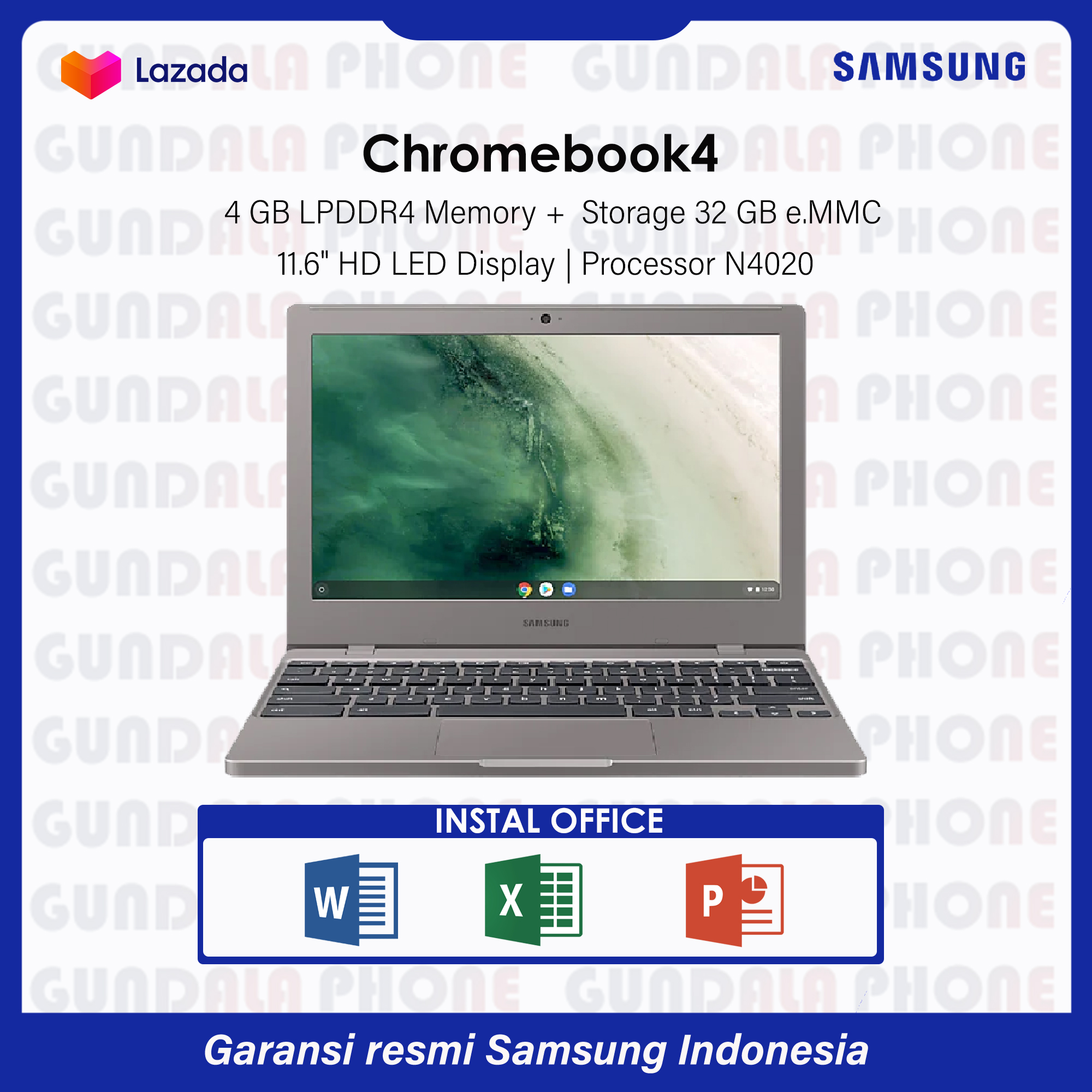 Samsung Chromebook 4 - Layar 11.6" HD LED - Garansi resmi | Lazada ...